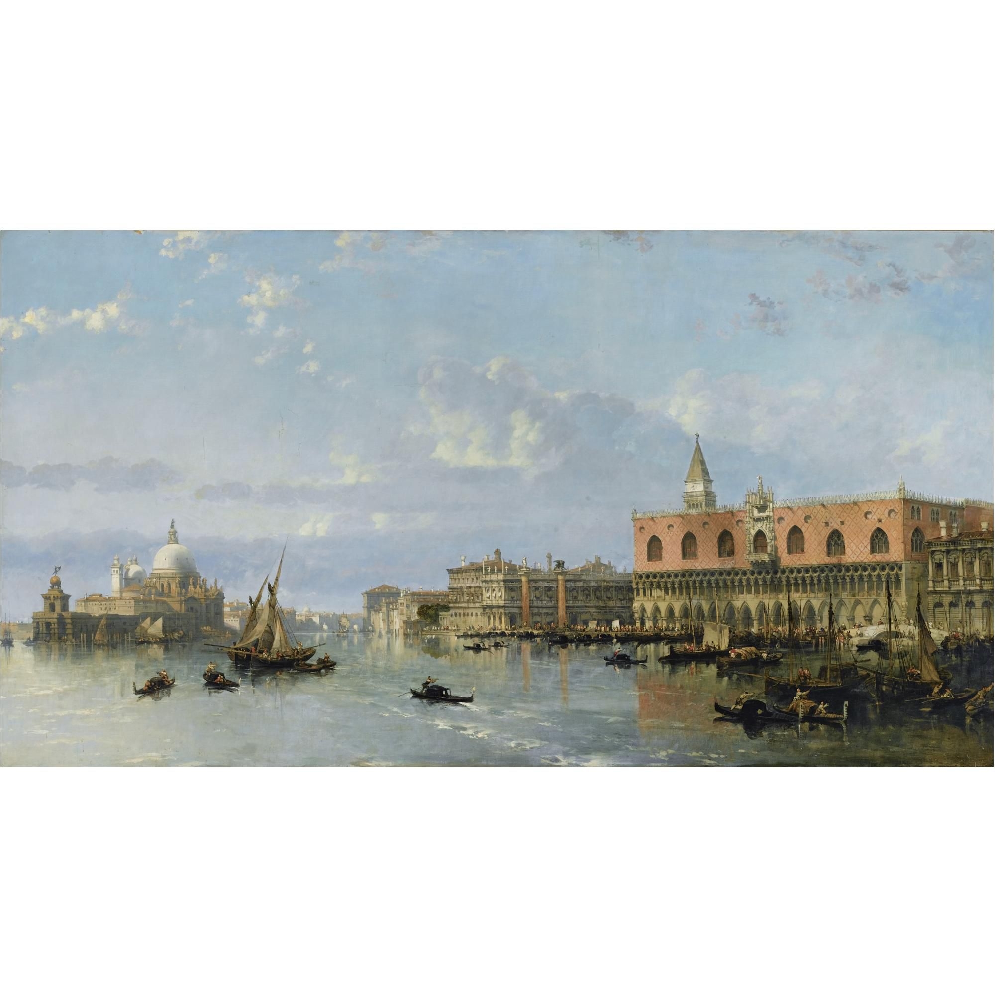 David Roberts | View of the Doge's Palace and the Piazzetta, Venice ...