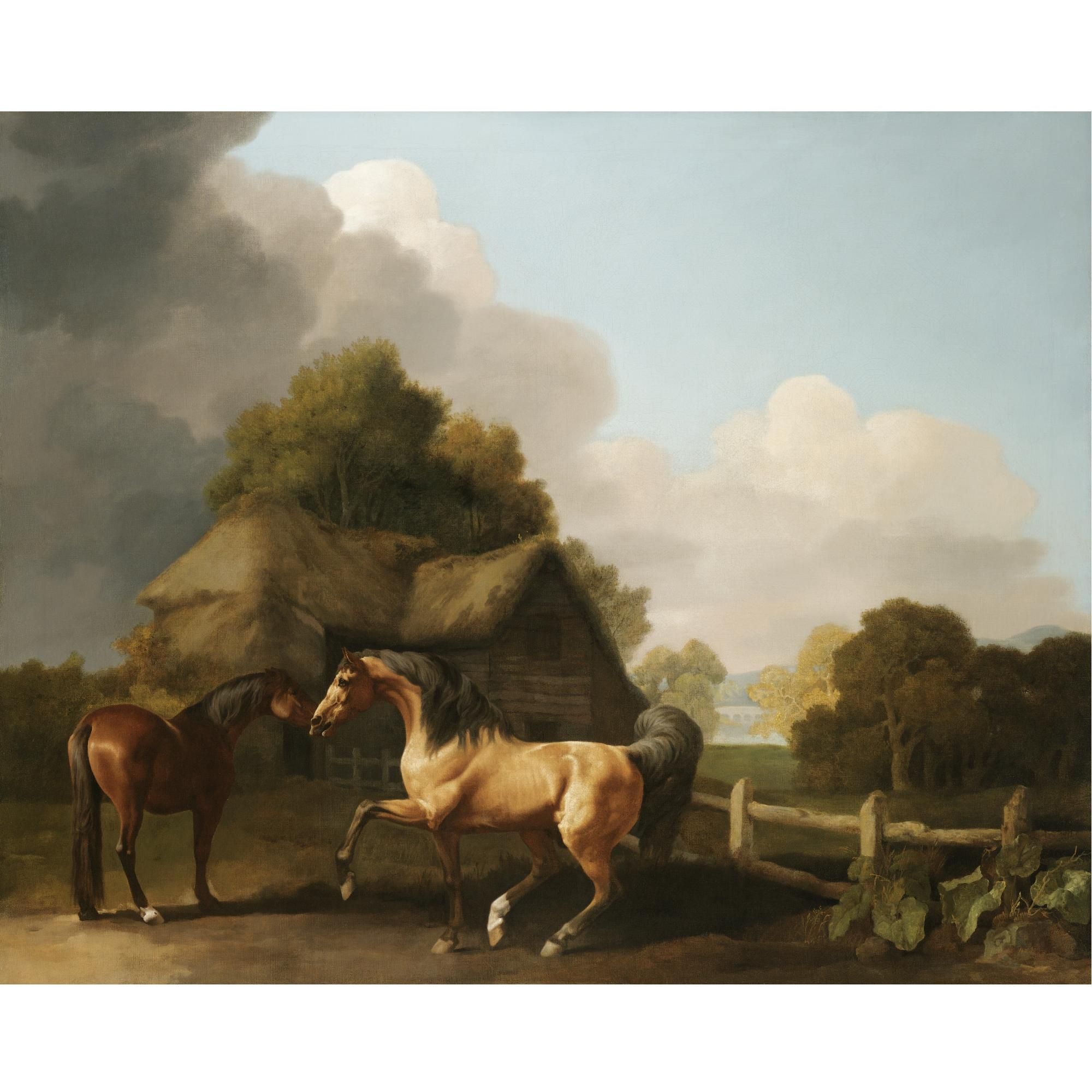George Stubbs | Stallion and Mare | MutualArt