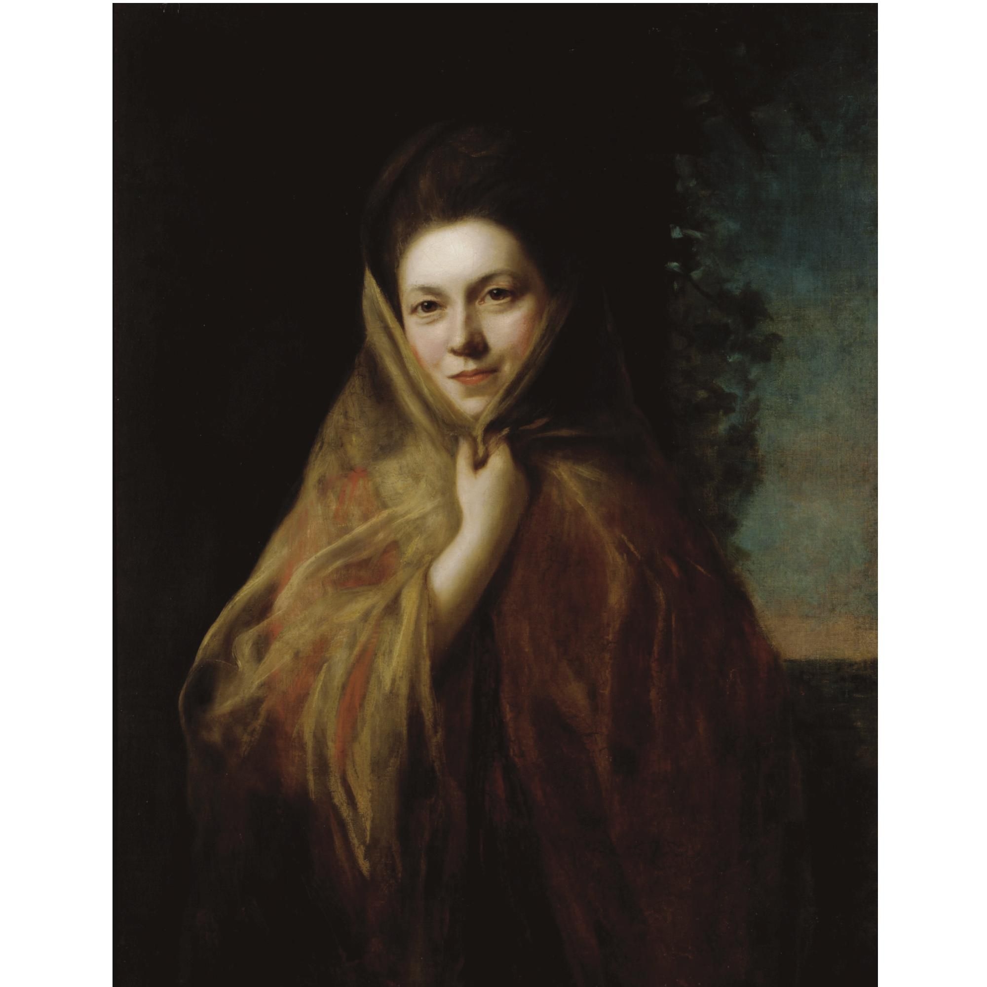 Nathaniel Hone the Elder | Portrait of a woman wearing a shawl | MutualArt
