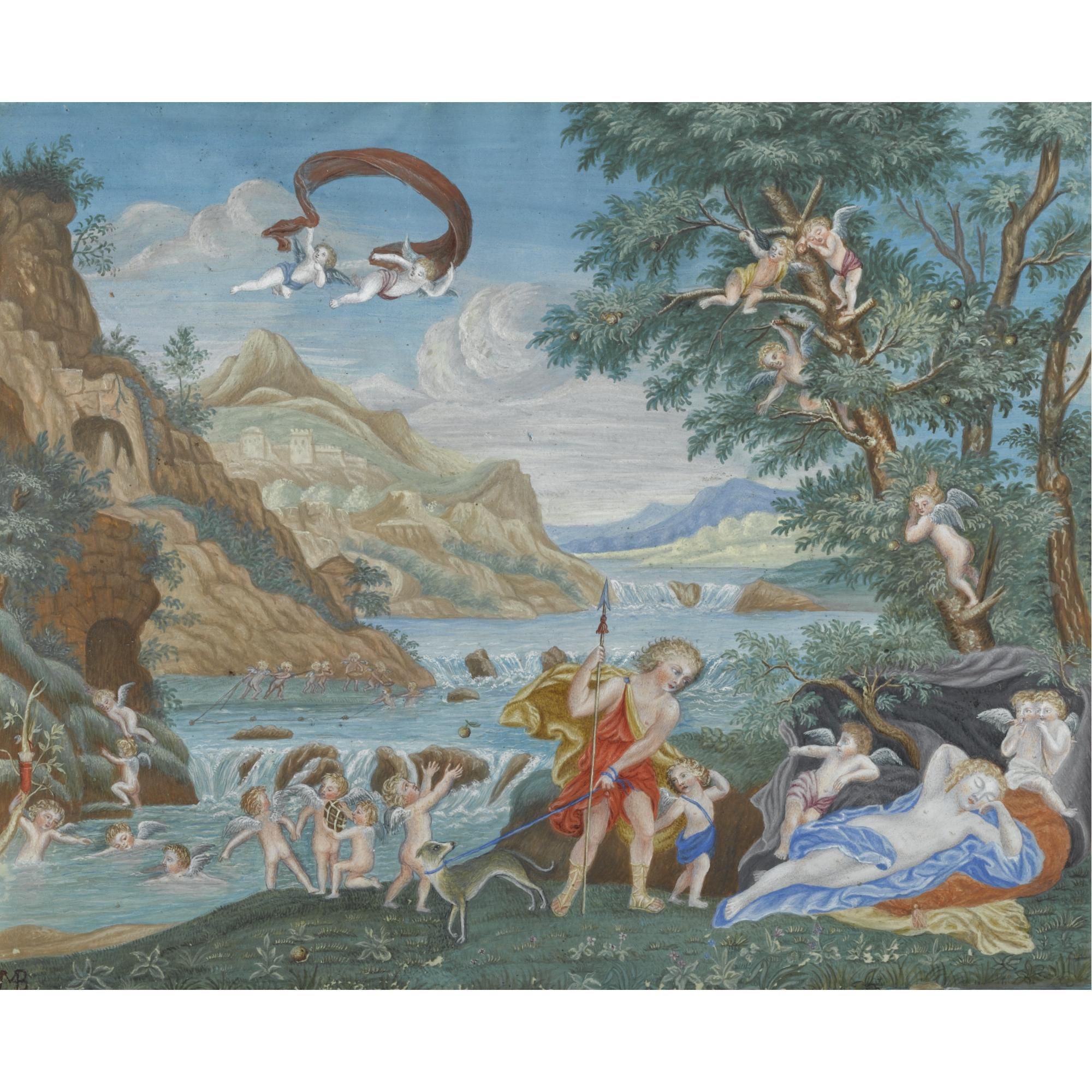Francesco Albani | The toilet of Venus Venus and Adonis | MutualArt