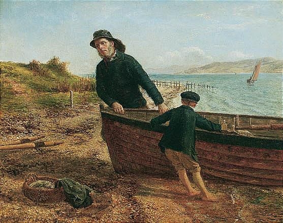 Colin Hunter | bringing in the boat | MutualArt