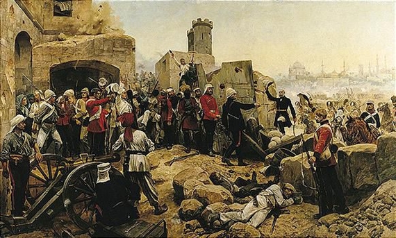 Richard Caton Woodville | the relief of lucknow by general sir henry ...