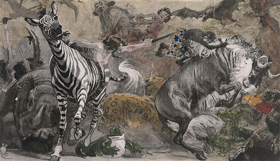 Heinrich Kley | AUF DER WILDBAHN, CIRCA 1910 | MutualArt