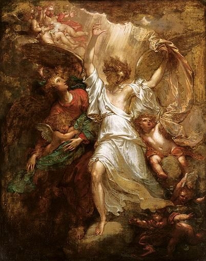 Benjamin West | ANGELS APPEARING TO THE SHEPHERDS | MutualArt