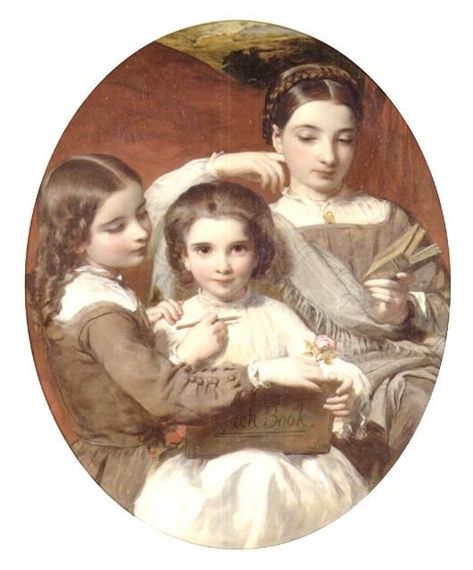 James Sant | PORTRAIT OF THE RUSSELL SISTERS | MutualArt