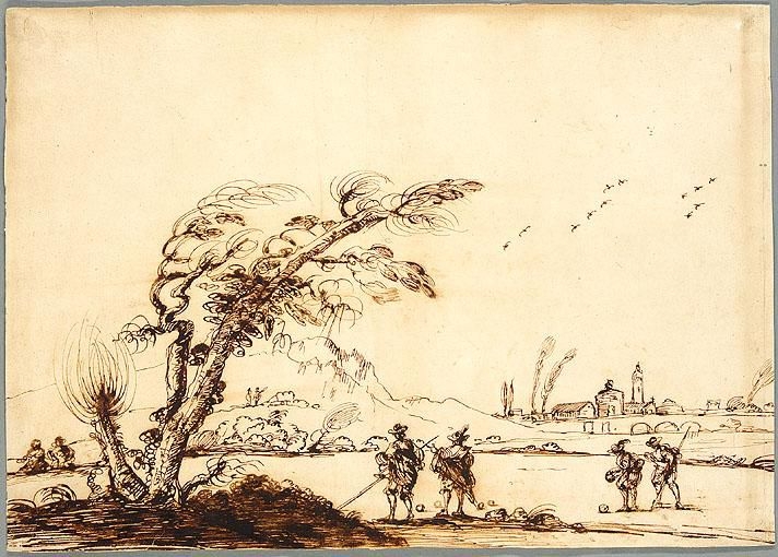 Il Guercino | pen and brown ink and wash | MutualArt