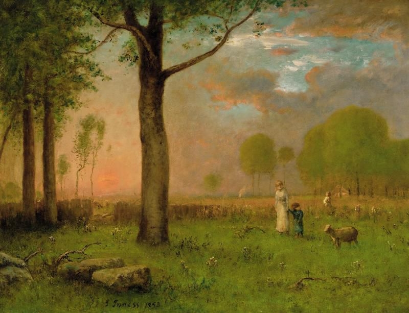 George Inness | SUNSET | MutualArt