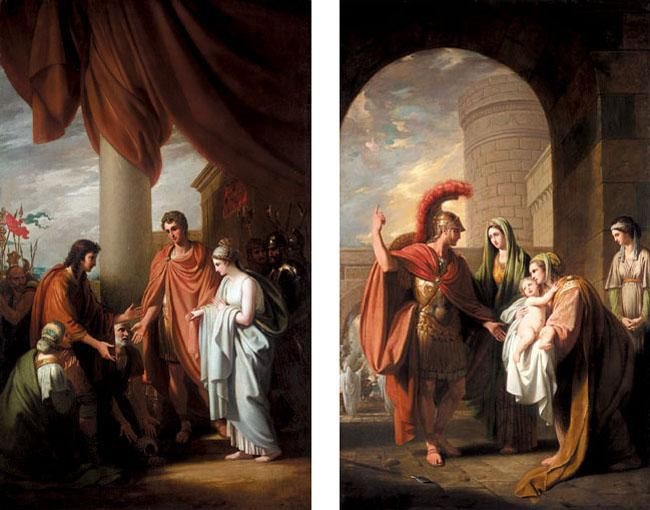 Benjamin West | THE CONTINENCE OF SCIPIO; and HECTOR TAKING LEAVE OF ...