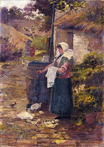 David Fulton | FEEDING THE DUCKS | MutualArt