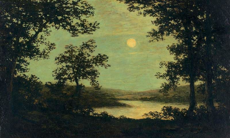Ralph Albert Blakelock | MOONLIGHT ON THE COLUMBIA RIVER | MutualArt