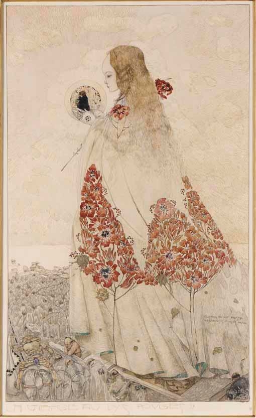 Gustave Adolphe Mossa | LA VIERGE AUX LYS ROUGES | MutualArt