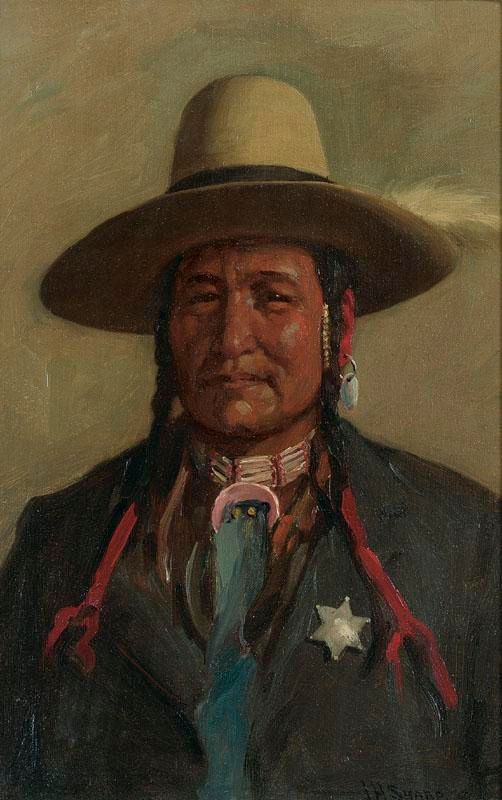 Joseph Henry Sharp | Wife of Chief Little Wolf, Cheyenne | MutualArt