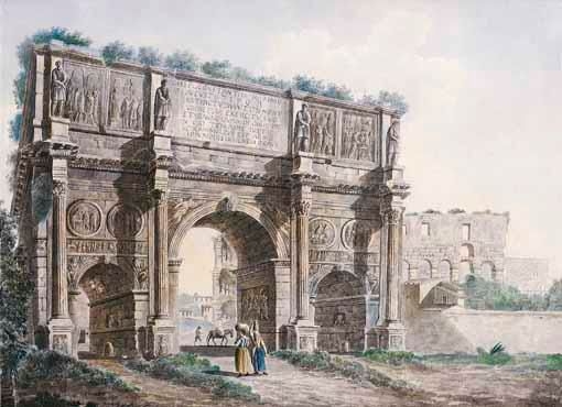Franz Kaisermann | ROME, A VIEW OF THE ARCH OF CONSTANTINE | MutualArt