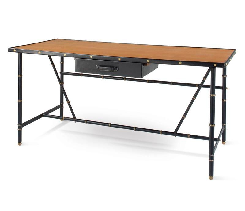 Jacques Adnet | PAIR OF CONSOLE TABLES | MutualArt