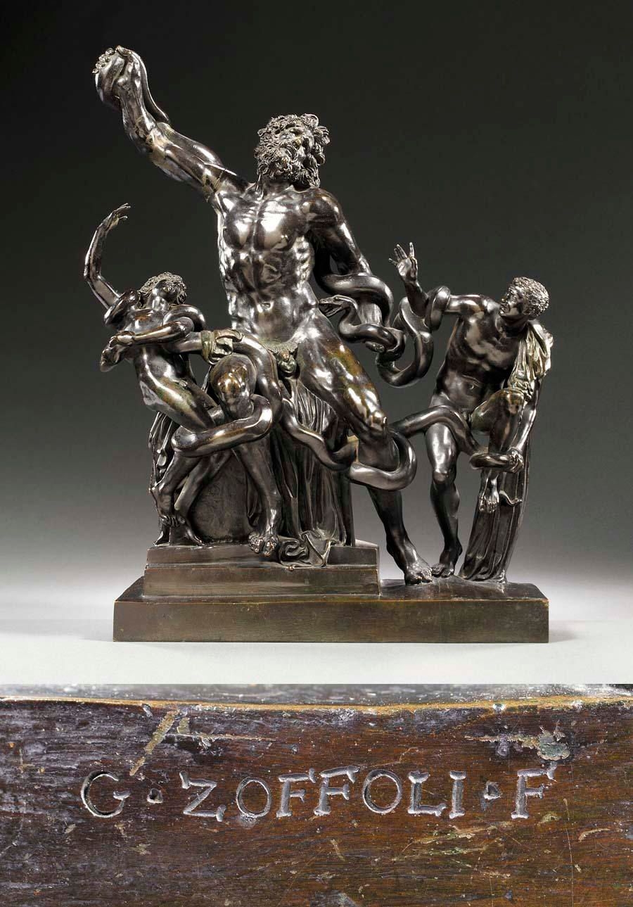 Giacomo Zoffoli | A BRONZE GROUP OF THE LAÖCOON | MutualArt