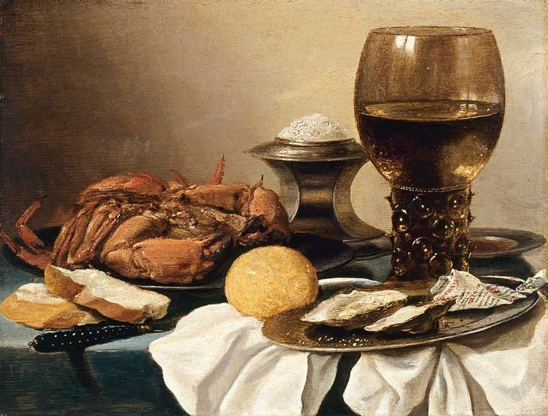 Pieter Claesz. | STILL LIFE OF A CRAB ON A PEWTER PLATE, A SALT-CELLAR ...