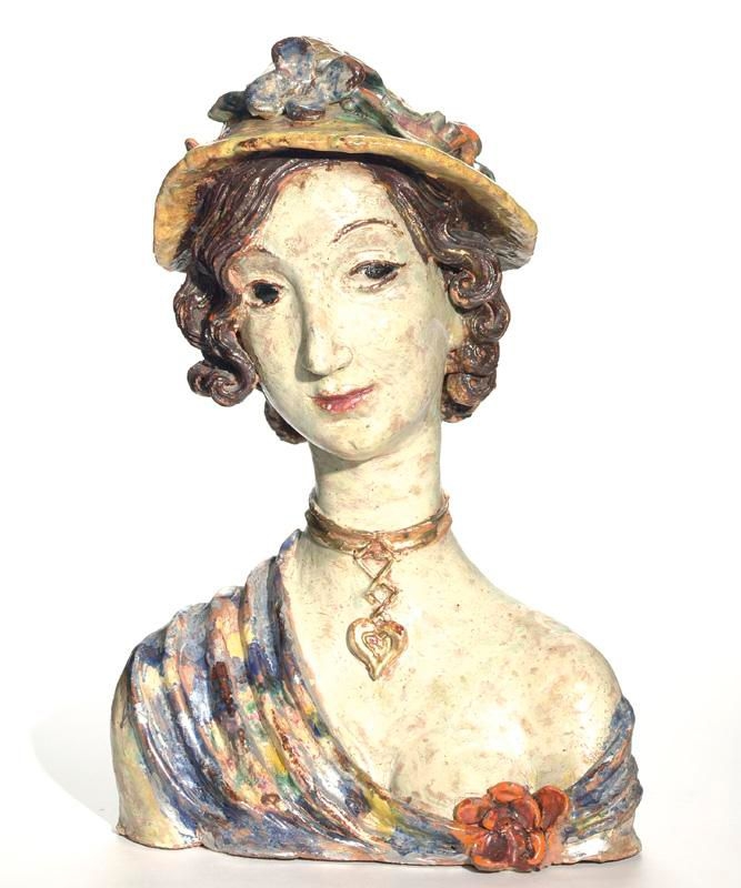 Susi Singer | BUST OF A WOMAN WITH HAT | MutualArt
