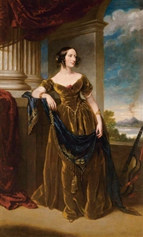 Sir George Hayter | PORTRAIT OF LADY ELIZABETH HARCOURT | MutualArt