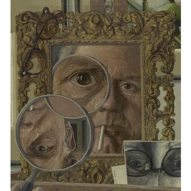 Hans Weingaertner | SELF PORTRAIT - THE LENSES (Circa 1957) | MutualArt