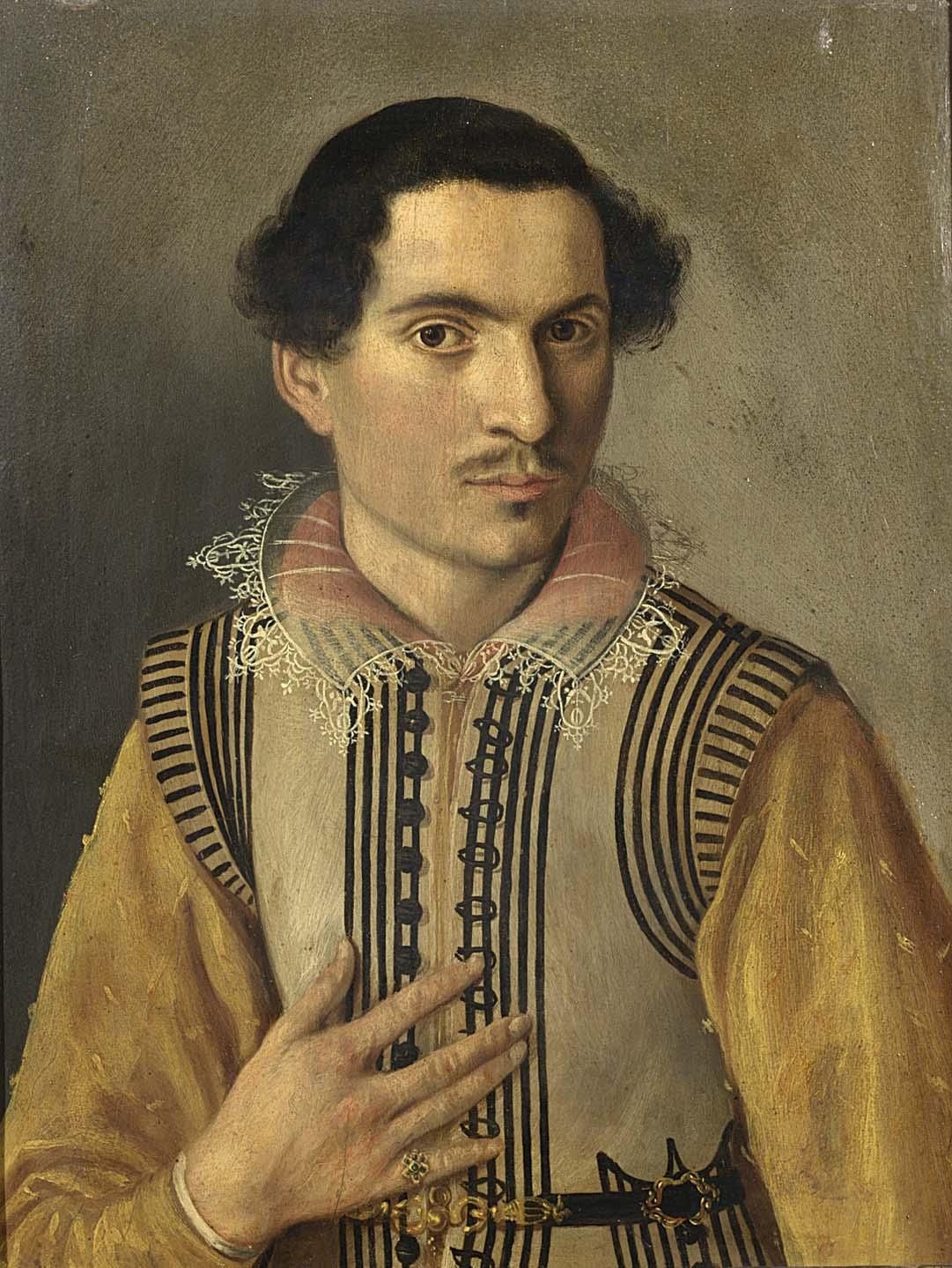 Antonis Dashorst | A PORTRAIT OF A GENTLEMAN, HALF LENGTH, WEARING A ...