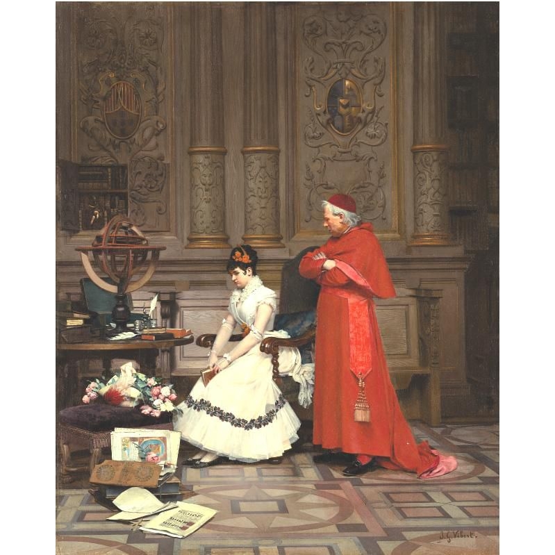 Jehan Georges Vibert | FRENCH, 1840-1902 THE REPROACH | MutualArt