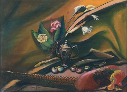 Yun Gee | STILL LIFE WITH PHEASANT | MutualArt