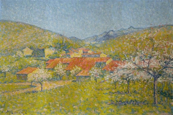 Achille Laugé | LES TOITS ROUGES PRÈS DE COLLIOURE | MutualArt