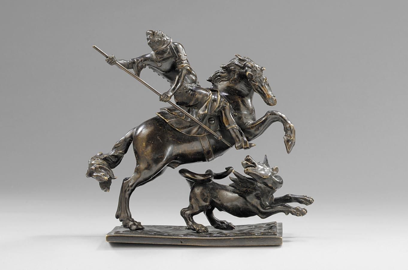 Francesco Fanelli | A BRONZE GROUP OF ST. GEORGE AND THE DRAGON | MutualArt