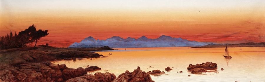 Andrew Maccallum | VIEW OF THE ESTRELLES MOUNTAINS FROM CAP D'ANTIBE ...