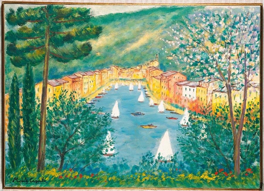 Michele Cascella | VEDUTA DALLA FINESTRA CON VASO DI FIORI | MutualArt