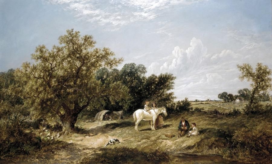 James Edwin Meadows | LANDSCAPE WITH GYPSIES | MutualArt