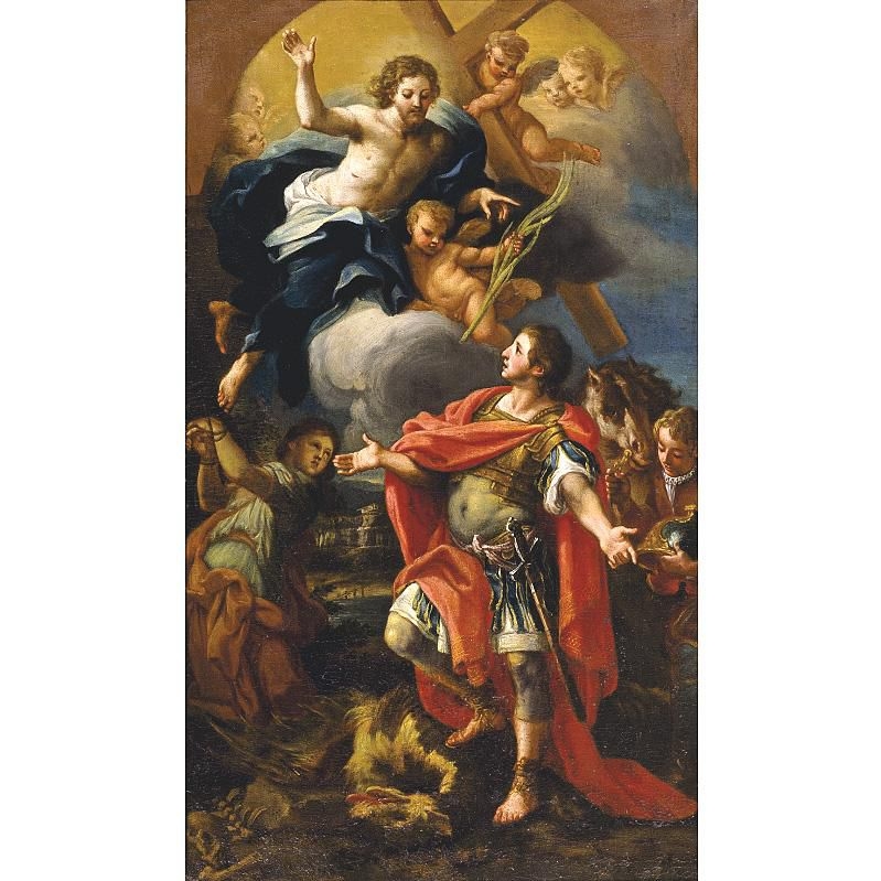 Sebastiano Conca | CHRIST APPEARING TO A ROMAN SOLDIER | MutualArt