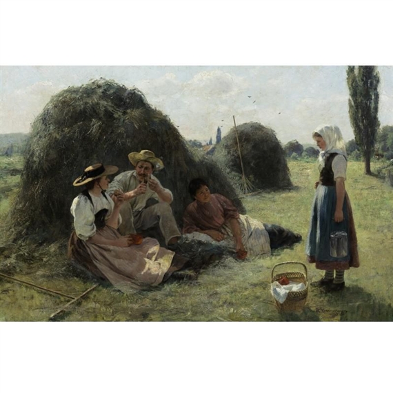 Hans Bachmann | SWISS, 1852-1917 AFTERNOON REST | MutualArt