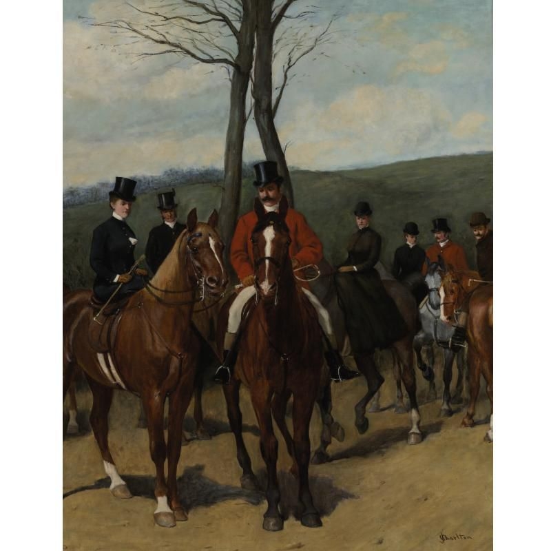John Charlton | BRITISH, 1849-1917 THE MASTER OF THE HOUNDS | MutualArt