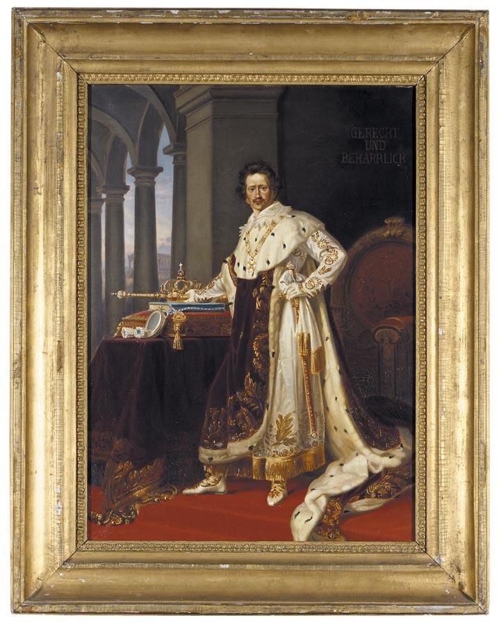 Joseph Stieler | PORTRAIT OF LUDWIG I KING OF BAVARIA WEARING ...