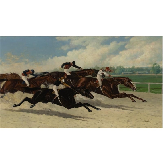 Henry Stull | AMERICAN, 1851-1913 THE RACE | MutualArt