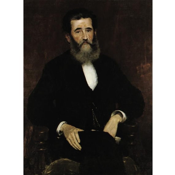 William Merritt Chase | PORTRAIT OF LOUIS PRANG (1884) | MutualArt