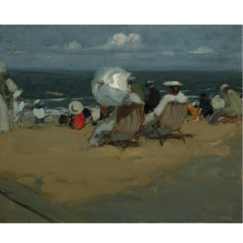 Charles Hoffbauer | STUDY FOR THE BEACH (Circa 1907) | MutualArt