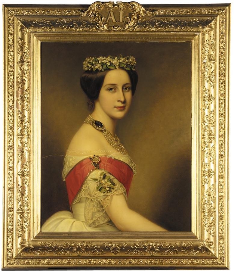 Joseph Stieler | PORTRAIT OF ALEXANDRA PRINCESS OF SAXE-ALTENBURG (1830 ...