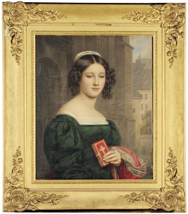 Joseph Stieler | PORTRAIT OF ALEXANDRA PRINCESS OF SAXE-ALTENBURG (1830 ...