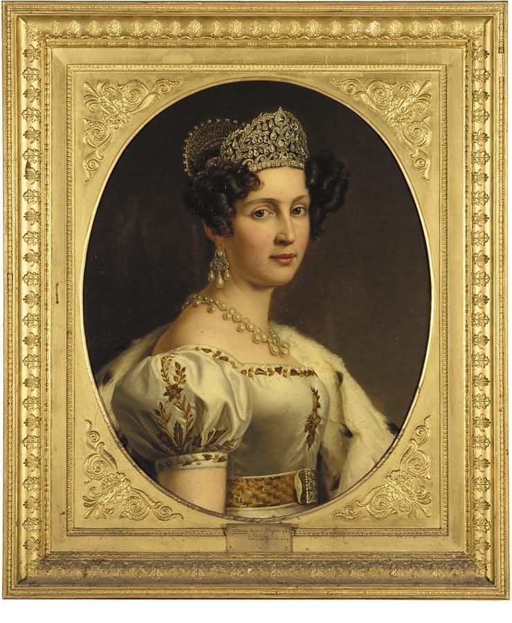 Joseph Stieler | PORTRAIT OF THERESE QUEEN OF BAVARIA, PRINCESS OF SAXE-HILDBURGHAUSEN (1792 ...