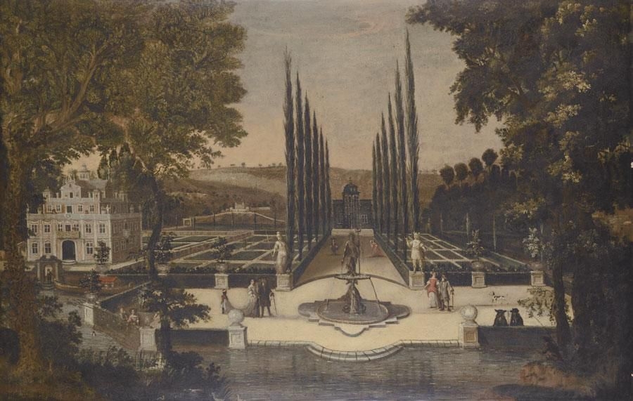 Pieter Gysels | A Village by a River with Ships and Cows | MutualArt