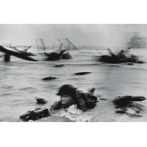 Robert Capa | D-DAY INVASION, OMAHA BEACH, NEAR COLLEVILLE-SUR-MER ...