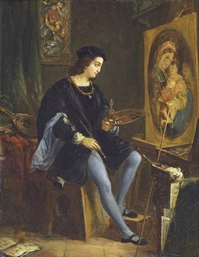 Alexandre-Marie Colin | RAPHAËL PEIGNANT LA VIERGE À LA CHAISE [A-M ...