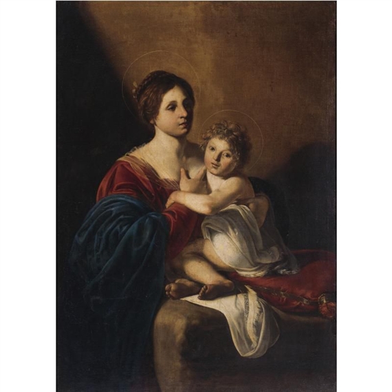 Nicolas Tournier | The Virgin and child | MutualArt