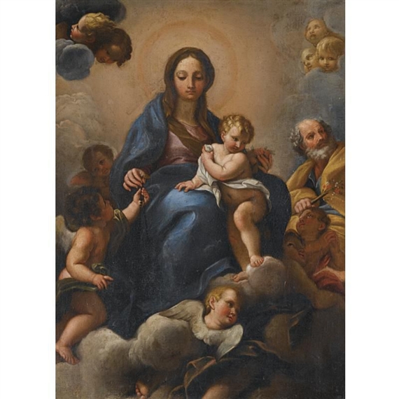 Carlo Maratta | The Holy Family surrounded by Putti | MutualArt