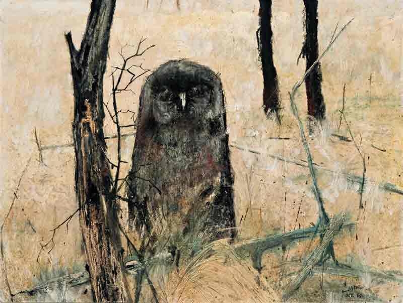 Clifton Pugh | AN OWL | MutualArt