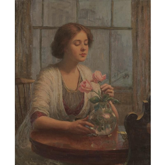 Lee Lufkin Kaula | Arranging Roses | MutualArt