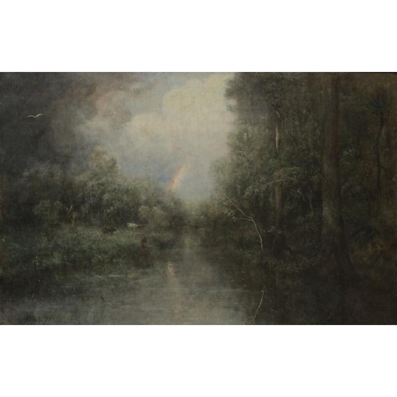 George Inness | Evening | MutualArt