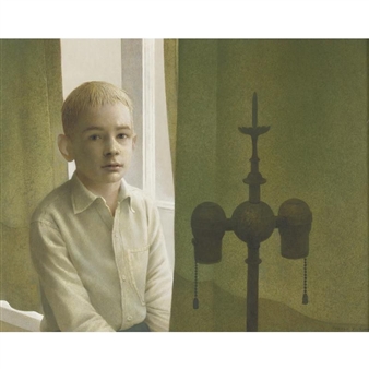 Robert Vickrey | Sean at the Window (1965) | MutualArt